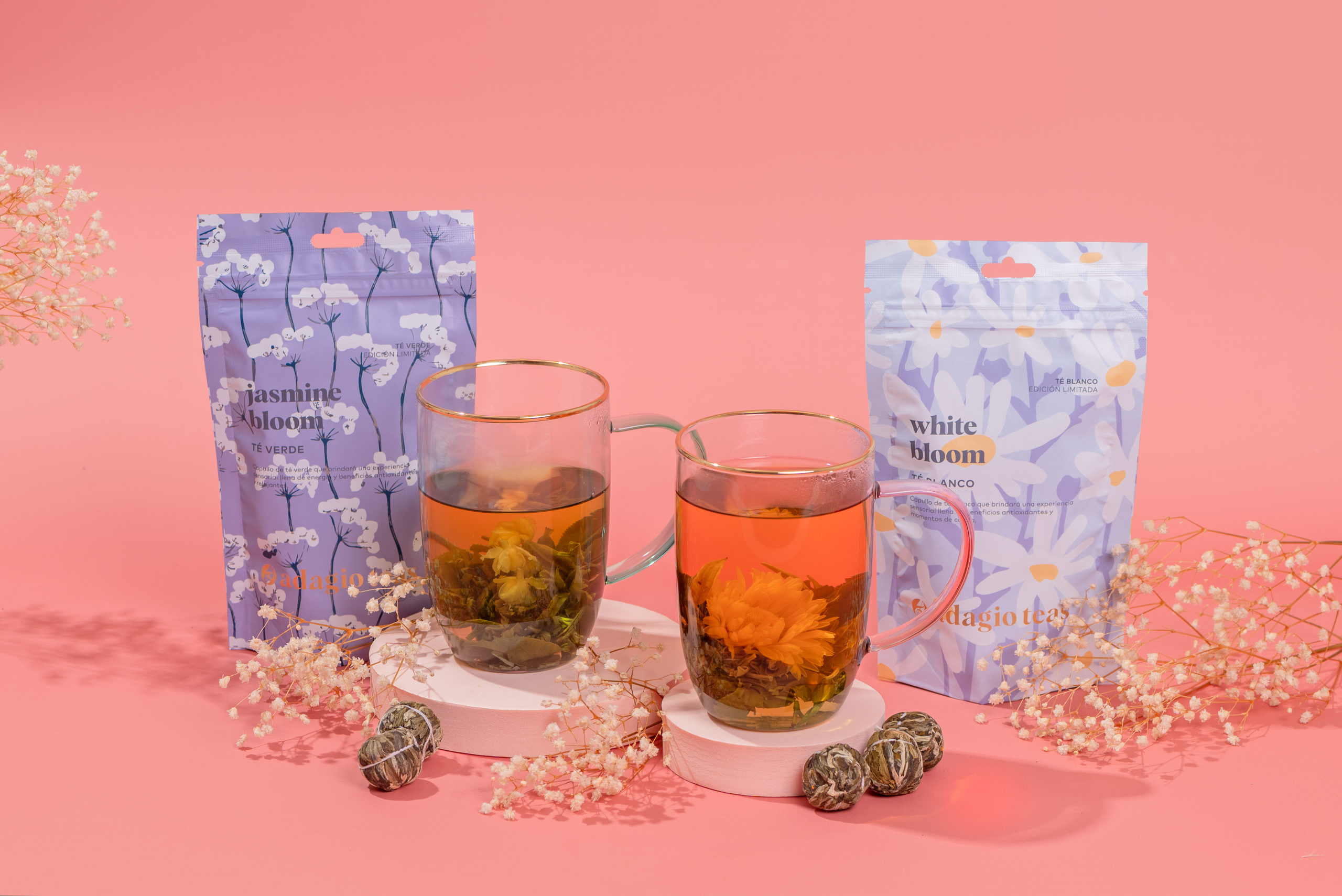 Blooming tea: flores que se abren - Más allá del Rosa