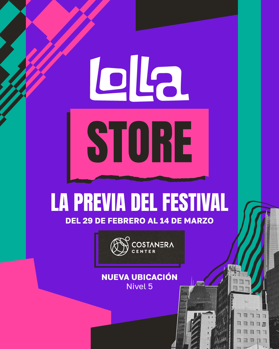 La tienda de LollaCL abre sus puertas! - Más allá del Rosa