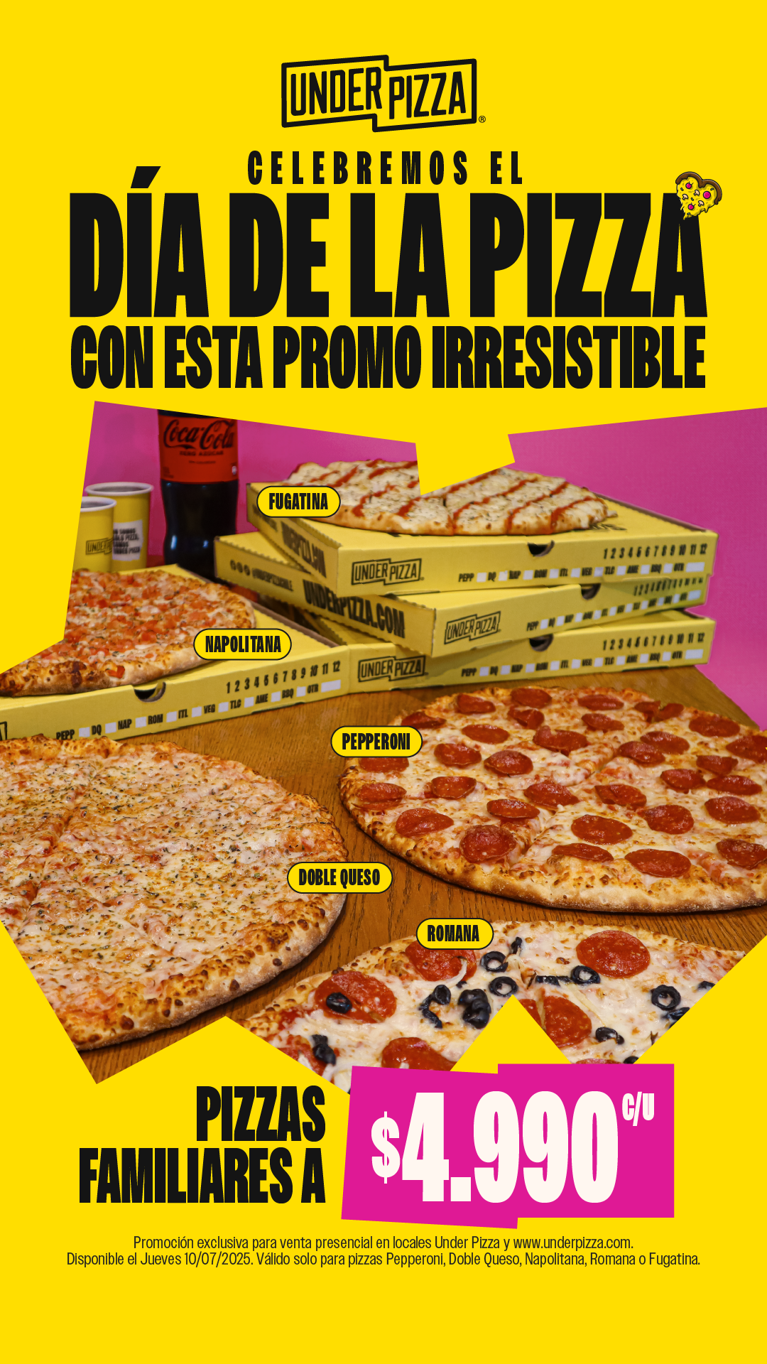 ¡En este día de la pizza celebra con Under Pizza! - Más allá del Rosa