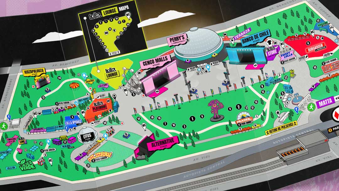 Lollapalooza Chile 2026 presenta el mapa oficial de su regreso al ...